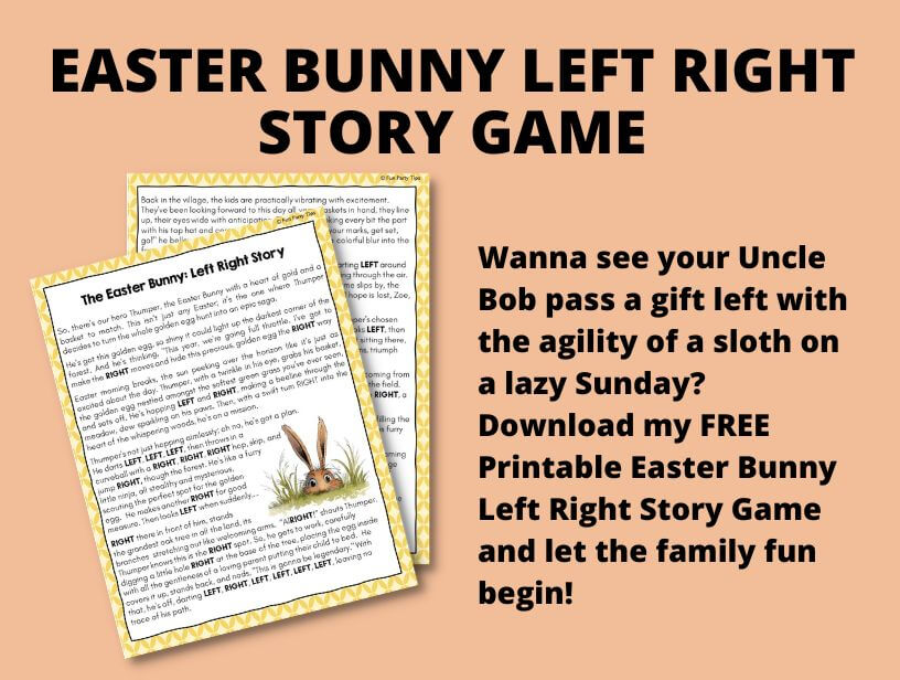 Who Else Wants a Fun Easter Bunny Left Right Story Game? (Printable ...