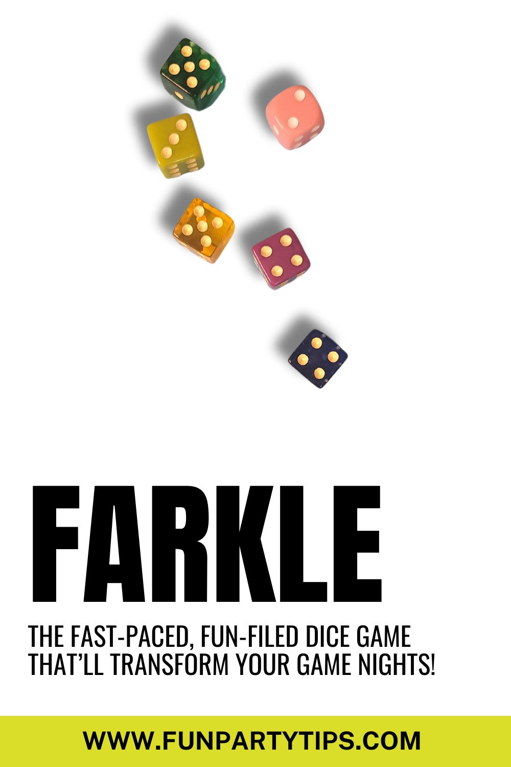 Farkle: How To's for a FUN, EPIC Game Night (FREE Printable) | Fun ...