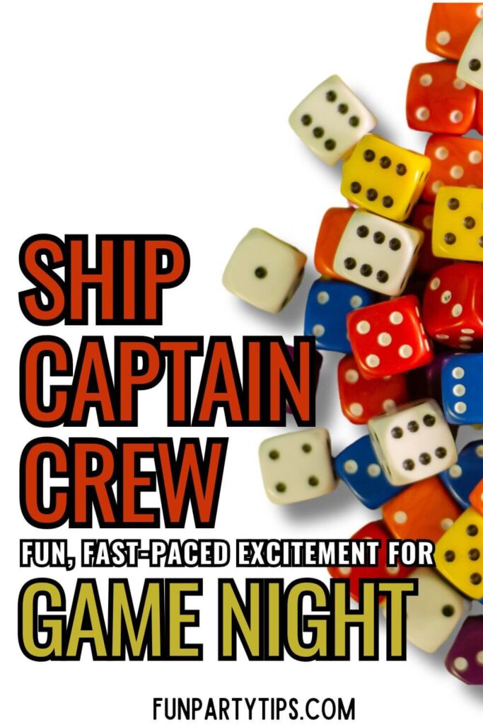 Ship, Captain, Crew Dice Game (A Game Night Gem for All Ages) | Fun ...