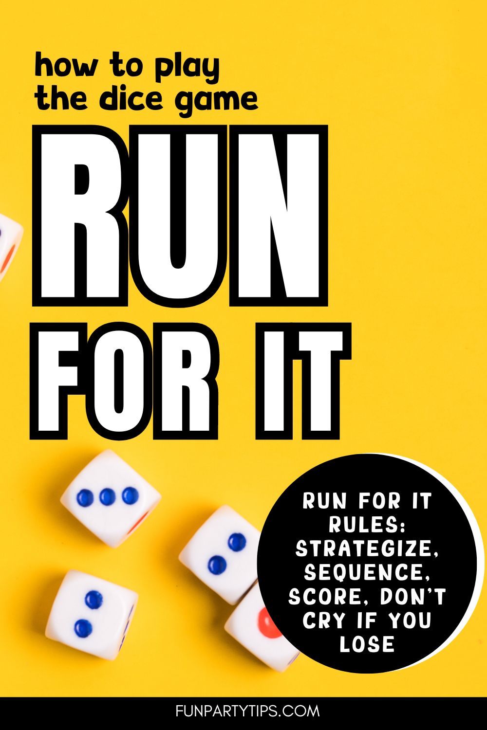 How to Play the Run for It Dice Game (A Game Night Favorite) | Fun ...