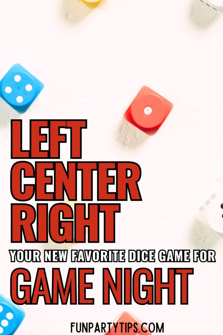 The Left Center Right Dice Game = Easy, Fun Epic Game Nights | Fun ...