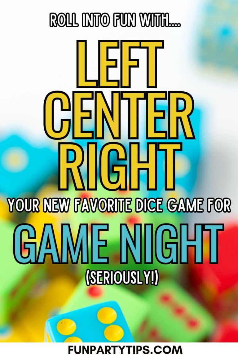 The Left Center Right Dice Game = Easy, Fun Epic Game Nights | Fun ...