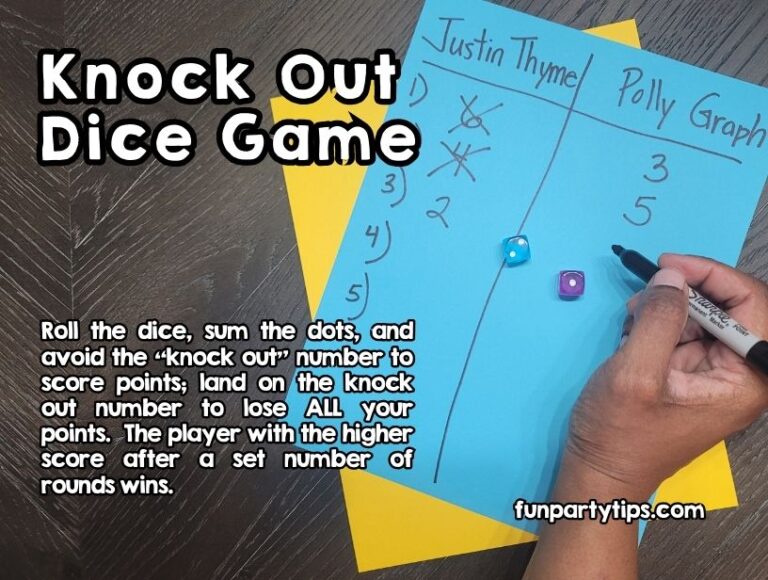 How to Play Knock Out Dice Game: Easy Fun for Kids and Adults | Fun ...