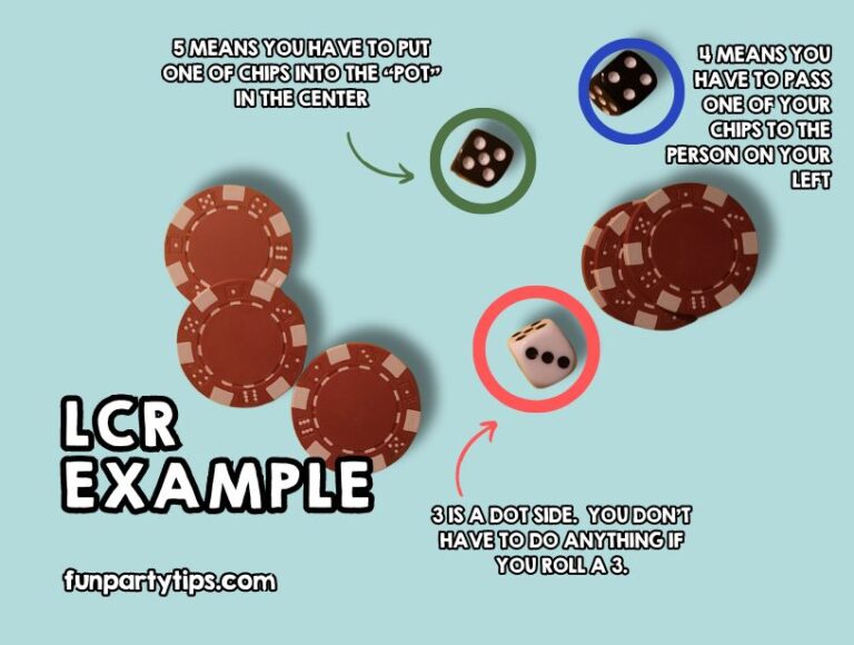 The Left Center Right Dice Game = Easy, Fun Epic Game Nights | Fun ...