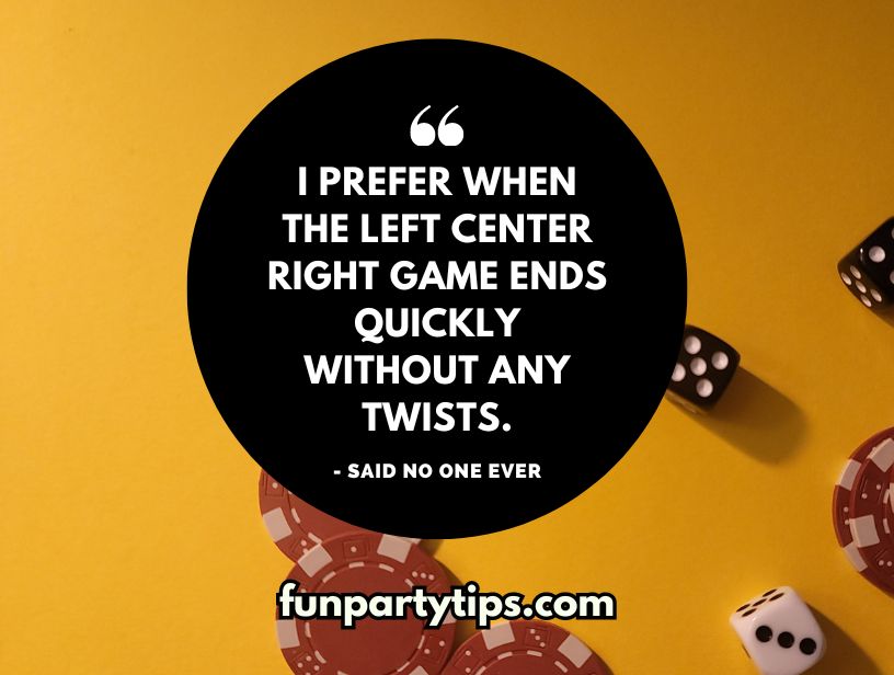 The Left Center Right Dice Game = Easy, Fun Epic Game Nights | Fun ...