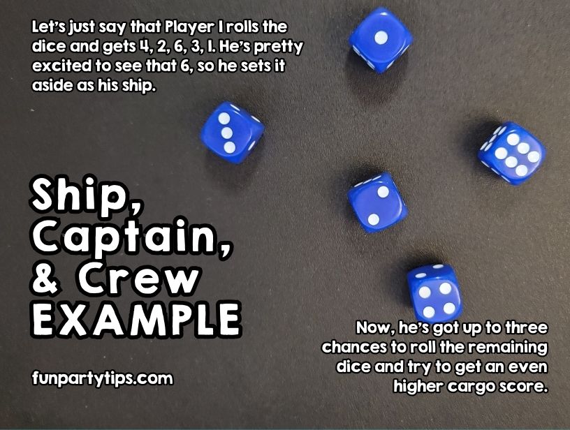 Ship, Captain, Crew Dice Game (A Game Night Gem for All Ages) | Fun ...