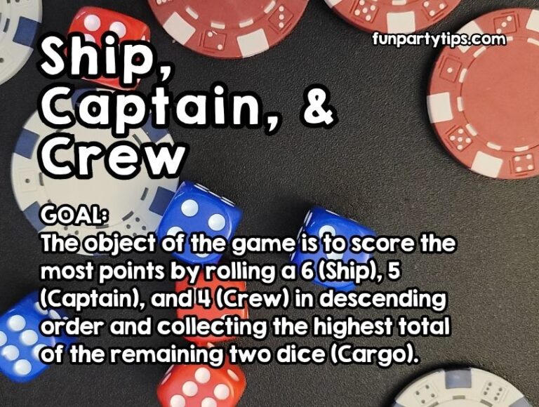 Ship, Captain, Crew Dice Game (A Game Night Gem for All Ages) | Fun ...