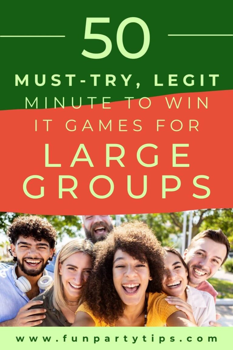 50 Hilarious Minute to Win It Games for Large Group Fun | Fun Party Tips