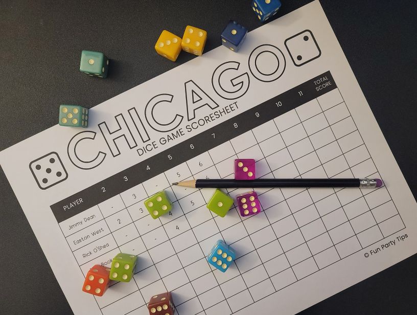 Chicago Dice Game: Epic Fun for Large Groups (Printable) | Fun Party Tips