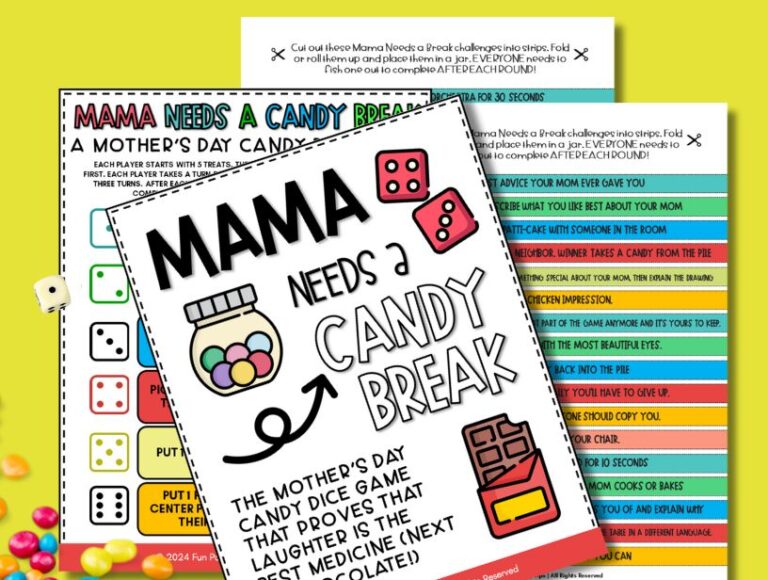 The Only Mother’s Day Candy Dice Game You’ll Ever Need | Fun Party Tips